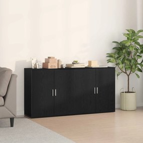 Servírovací skříň 2 ks Černý dub 79 x 38 x 80 cm 3334310