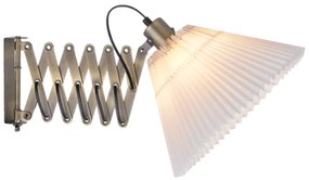 Nástěnná lampa Medina X - bílá/mosazná