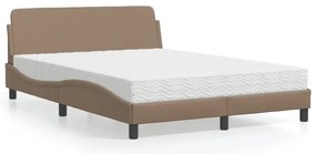 Postel s matrací Dover cappuccino 120 x 200 cm umělá kůže 3208381