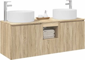 Sada koupelnových skříněk 3 ks Dub sonoma 49,5 x 44,5 x 65,5 cm 3405739