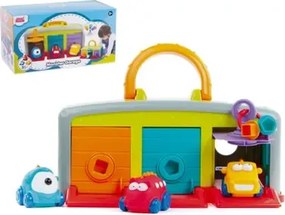 TEDDIES Garáž s autíčky / 3 auta / plast / od 2 let
