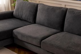Hanah Home Rohová pohovka BERLIN levá antracitová