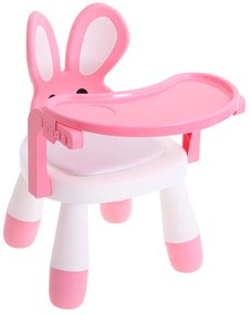Creative Corner Židle ke krmení a hraní růžová