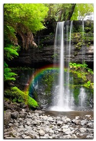 Obraz na plátně - Přírodní vodopád - obdélník 7229A (75x50 cm)