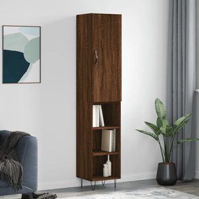vidaXL Skříň highboard 34,5 x 34 x 180 cm kompozitní dřevo [3199009] Barva: hnědý dub