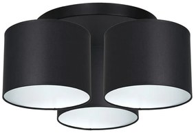 Luminex | Lustr přisazený ARDEN 3xE27/60W/230V černá/bílá | LU3469