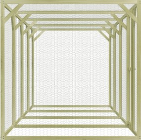 vidaXL Klec pro kuřata 1,5 x 6 x 1,5 m impregnovaná borovice [278405]