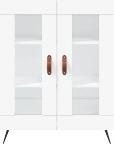 vidaXL Skříň highboard 69,5 x 34 x 180 cm kompozitní dřevo [3189287] Barva: šedá sonoma