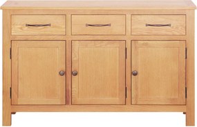 Servírovací skříň Hnědá 112 x 33.5 x 70 cm Pevné dubové dřevo 247598