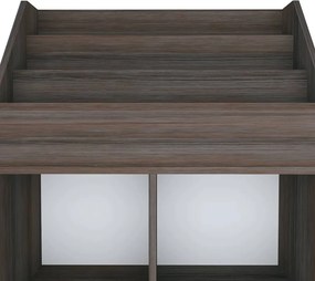 Dětský regál na časopisy šedý dub sonoma 71x30x114 cm kompozit 339533