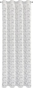 ZÁCLONA NA KROUŽCÍCH EVA MINGE JASMIN1 140X250 CM BÍLÁ