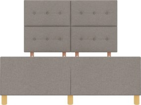 Rám postele s čelo Taupe 160 x 200 cm textil 3344743