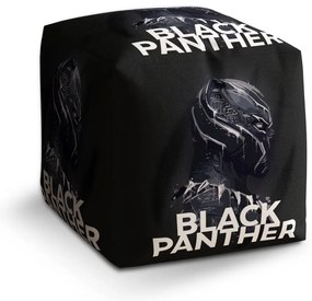 Sablio Taburet Cube BLACK PANTHER Scrape: 40x40x40 cm