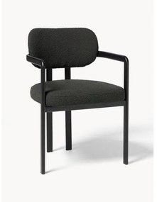 Bouclé židle's područkami Adrien