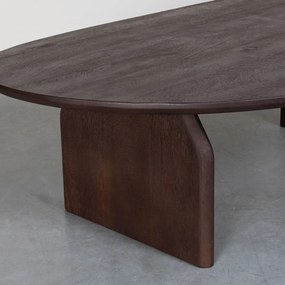 LABEL51 Konferenční stolek COOPER tmavě hnědý 135 cm