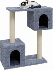 Škrabadlo pro kočky se sisalovými sloupky světle šedé 60 cm 171431