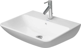 Duravit ME by Starck - Umyvadlo 60x46 cm, s přepadem, otvor pro baterii, DuraShield, bílá 233560AA00