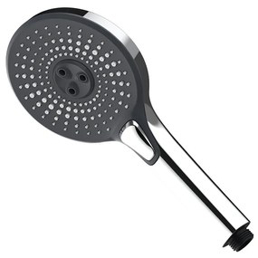 Mereo Sprchová baterie s talířovou kulatou sprchou, černá Viana