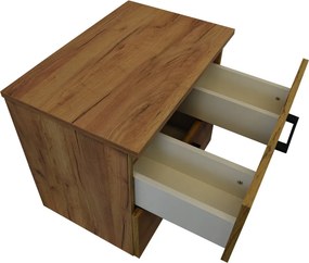 Comodo Koupelnová skříňka pod deskové umyvadlo Agria GO 60-HD- zlatý dub/zlatý dub