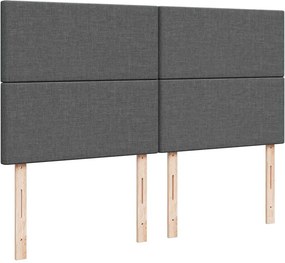Box spring postel s matrací tmavě šedá 180x200 cm textil 3292129