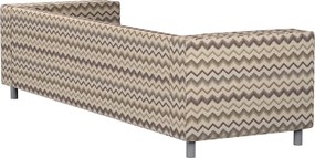 Potah na pohovku IKEA  Karlanda 2-místná, krátký barva béžová látka pletený vzor, vzorované