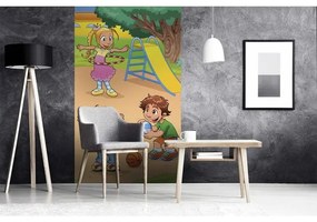 DIMEX | Dětská vliesová fototapeta na zeď Děti na hřišti MS-2-0339  | 150 x 250 cm | vícebarevná