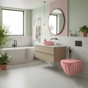 Rea Rea, Umyvadlo na desku DUO Sweet Pink Matt, REA-U3606