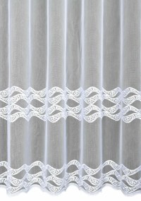 Záclona markizeta, Vlny metráž, bílá 250 cm