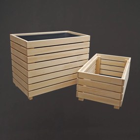 AMADEA Dřevěný designový vyvýšený záhon bez nádoby uvnitř 1 kus, 76x43,6x31cm
