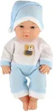 TEDDIES Panenka miminko / 30 cm / Pevné tělo / Plast / od 3 let