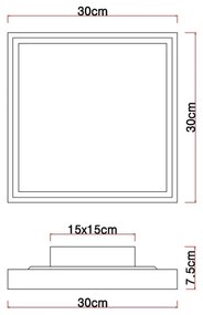 Globo 41595D1-LED Stropní svítidlo CINDERELLA LED/12W/230V 30 cm 2700/4500/6500K