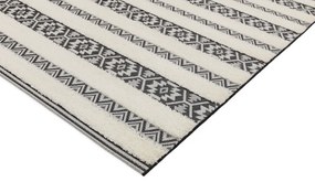 Tribeca Design Kusový koberec Mola Black/Cream Stripe Rozměry: 200x290 cm