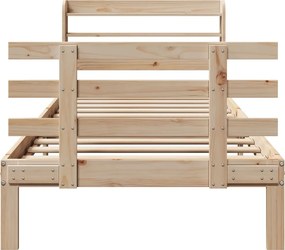 Rám postele s čelem 75 x 190 cm masivní borovice 3306837