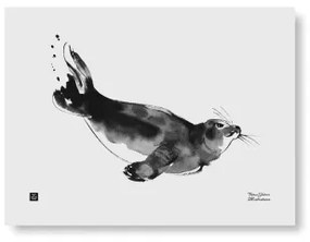 Plakát Seal 30x40 cm Teemu Järvi Illustrations