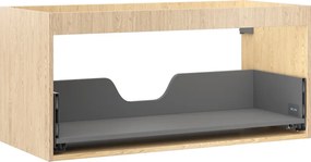 Mexen Box-A, závěsná skříňka 100 cm, 1 zásuvka, dub, 91AX0-1000-470-1-81