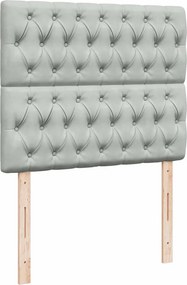 Box spring postel s matrací světle šedá 120 x 200 cm samet 3293188