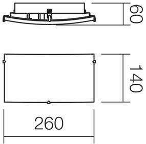 Redo 05-903 - Stropní svítidlo ISIDE 1xE27/42W/230V čirá