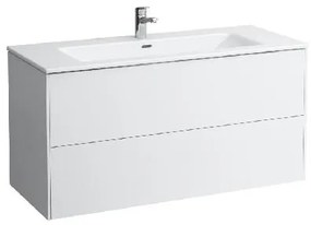 Laufen Pro S - Skříňka s umyvadlem, 1200x610x500 mm, 2 zásuvky, matná bílá H8649632601041