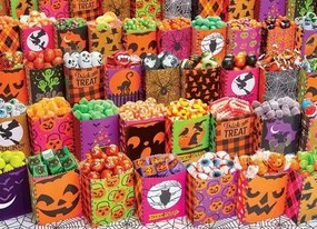 COBBLE HILL Puzzle Halloweenské sladkosti / 500 dílků / od 12 let