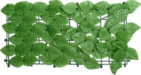 Balkónová zástěna se zelenými listy 500 x 100 cm 315501