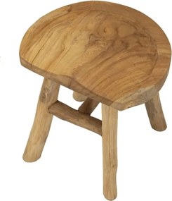Stolička Teak 42 cm z masivu hnědá
