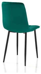 Zelené sametové jídelní židle v sadě 2 ks Faffy – Tomasucci