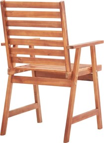 vidaXL Zahradní jídelní židle 6 ks masivní akáciové dřevo [3078402] Barva: Hnědá