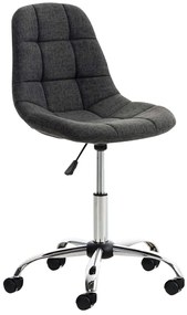 Kancelářská židle Lisburn - látkový potah | tmavě šedá