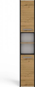 Koupelnový sloupek S30 antracit/dub artisan