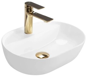 REA-U6617 - Umyvadlo na desku AURA 30x42 cm keramika/lesklá bílá REA-U6617