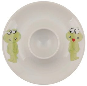 5dílný dětský porcelánový jídelní set Kütahya Porselen Frogs