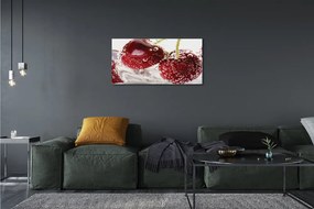 Obrazy na plátně mokré třešně 125x50 cm
