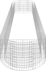 Gabionový vyvýšený záhon pozinkované železo 500 x 100 x 50 cm 152043