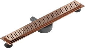 Mexen Flat 360° M08 sprchový žlab 70 cm, růžové zlato, 1625070-40